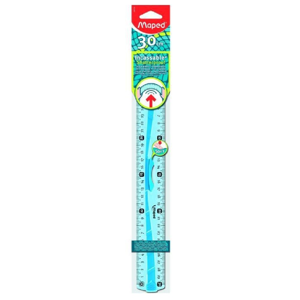 Règle triple décimètre MAPED 30CM – Papeterie Colbert